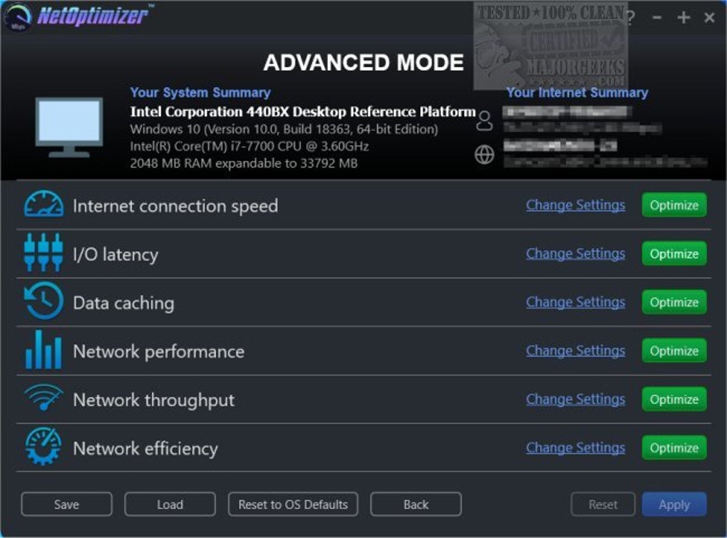 NetOptimizer - Download
